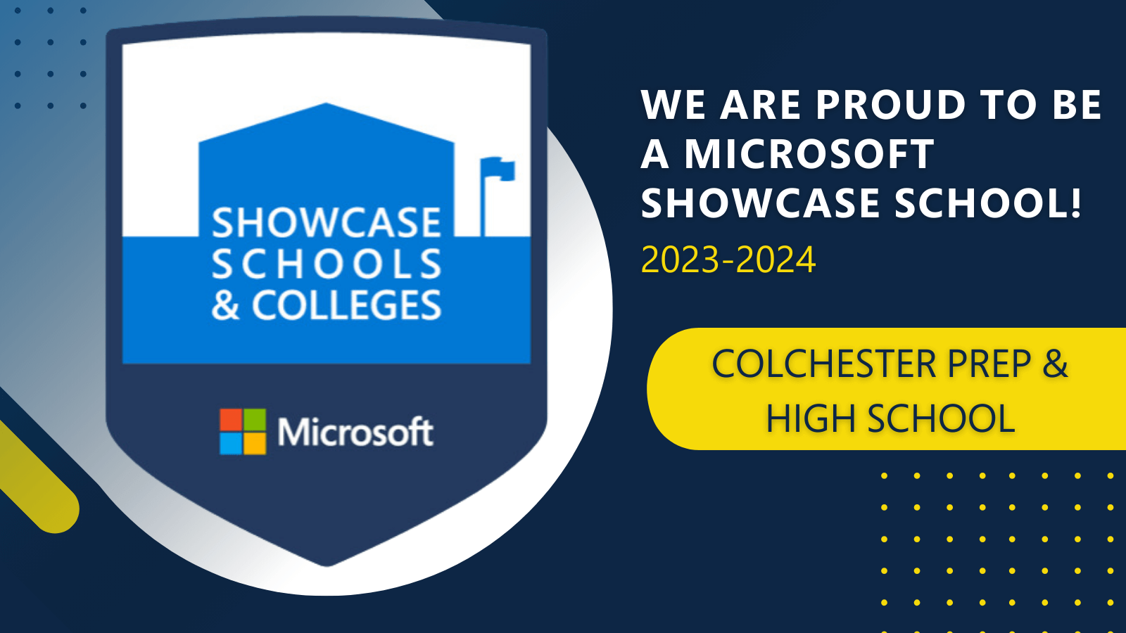 Microsoft Showcase School Accreditation - Colchester High School