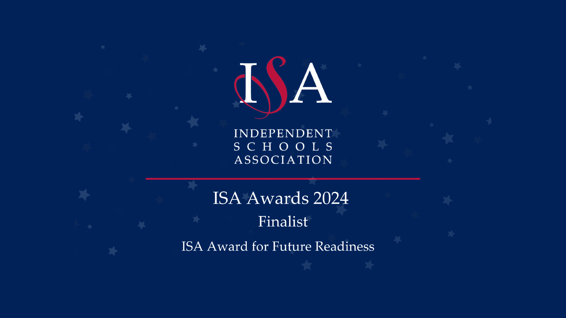 ISA Awards Finalists 2024 - Colchester High School